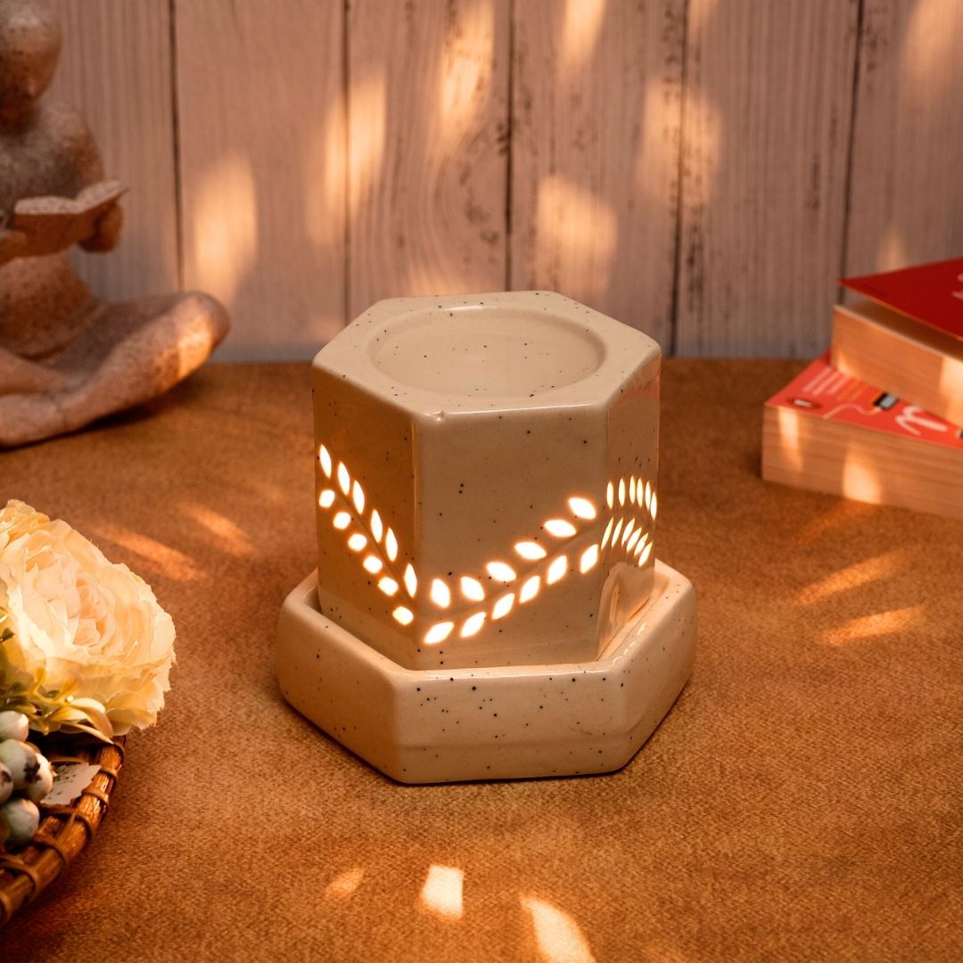 Hexagon Shaped Electric Diffuser - White – Asian Aura