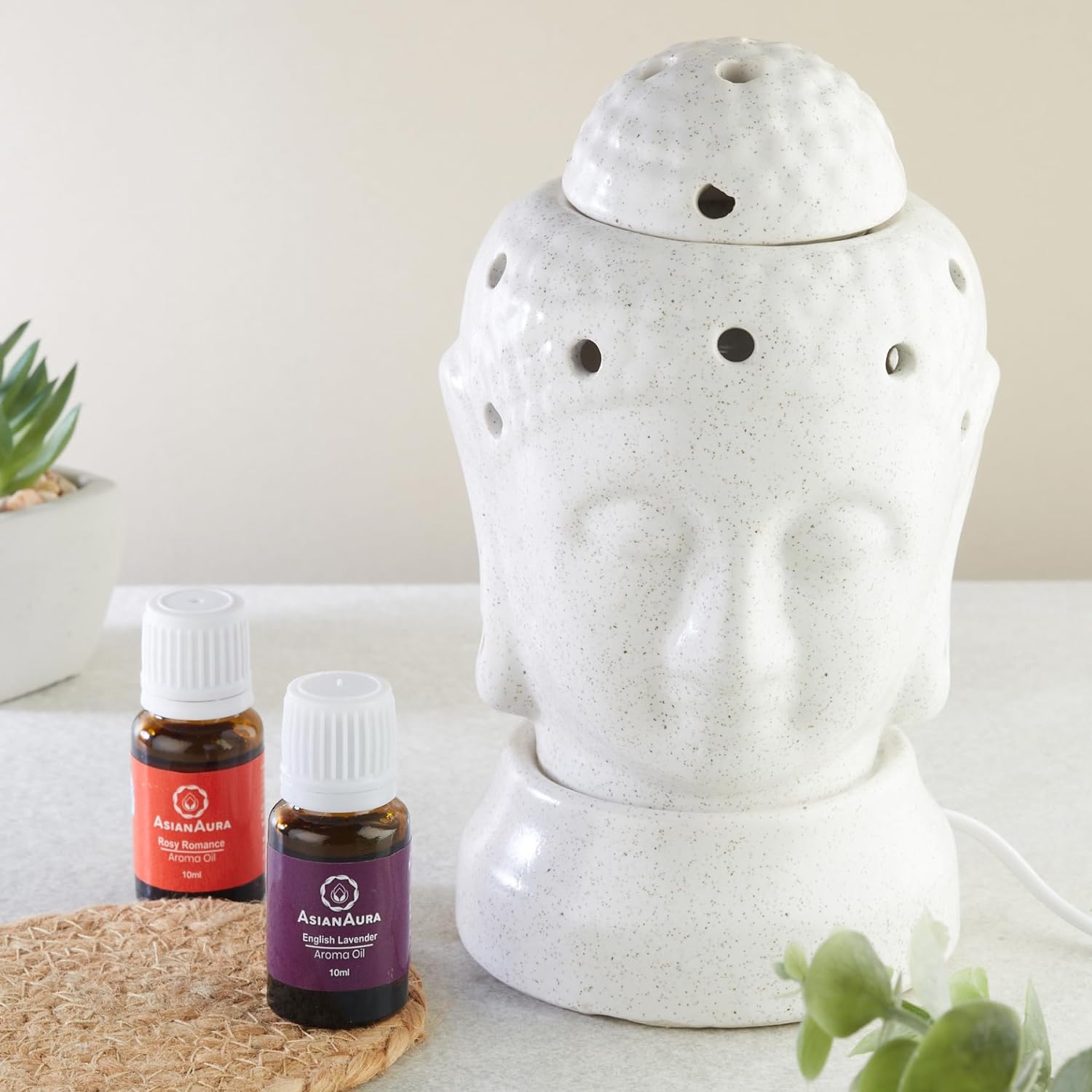 Ceramic Buddha Electric Aroma Diffuser For Home Fragrance – Asian Aura