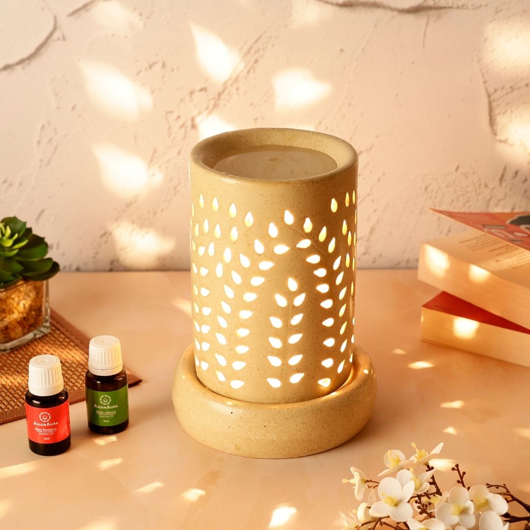 Cylindrical Shaped Electric Diffuser - Brown – Asian Aura